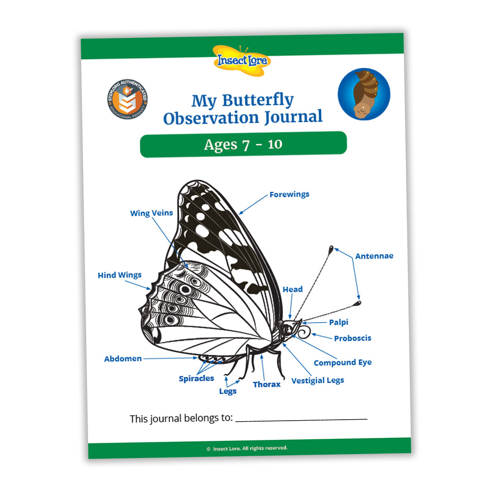My Butterfly Observation Journal (Ages 7-10) - Insect Lore Europe